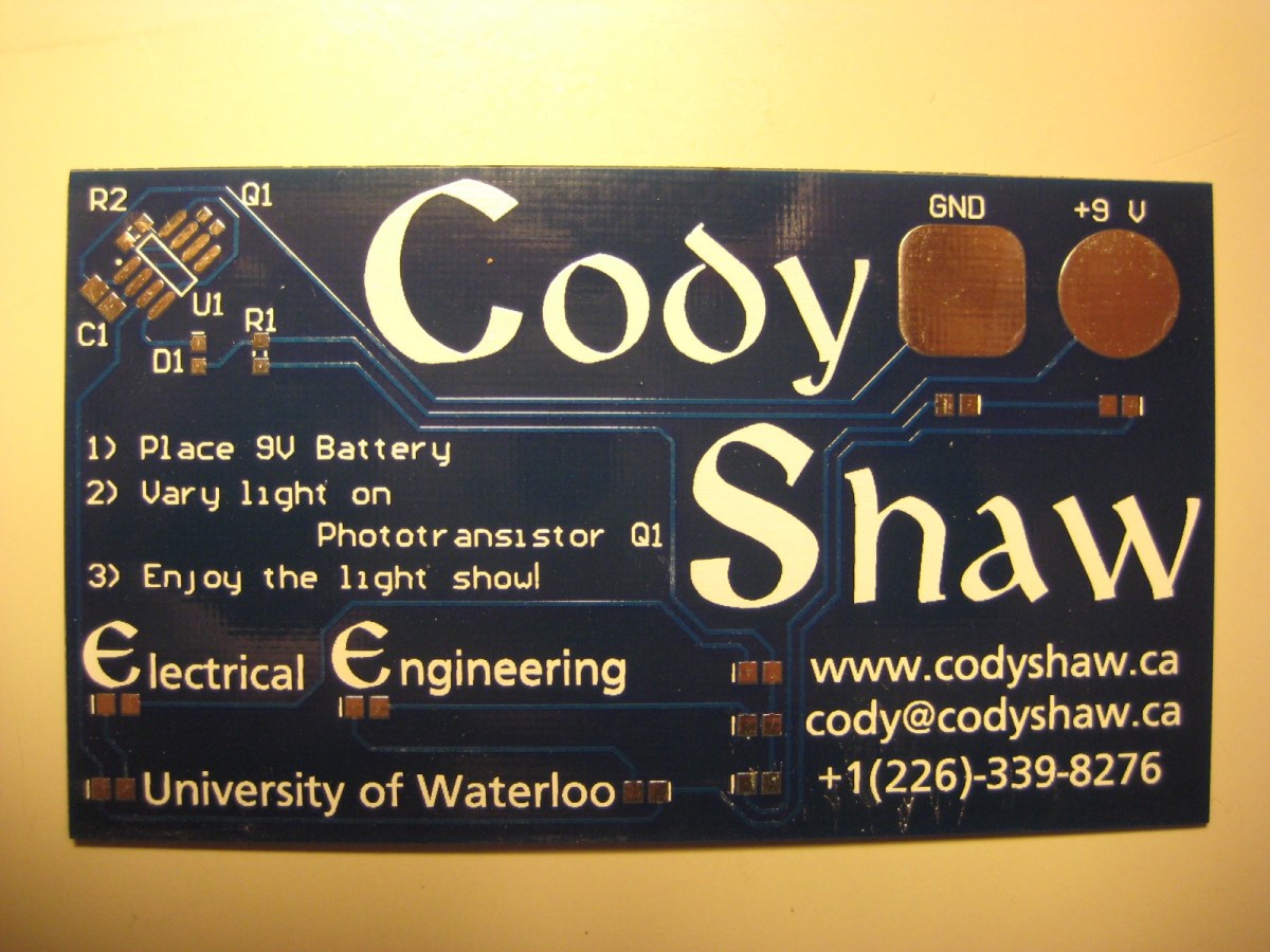 555 Timer Business Cards | Cody Shaw